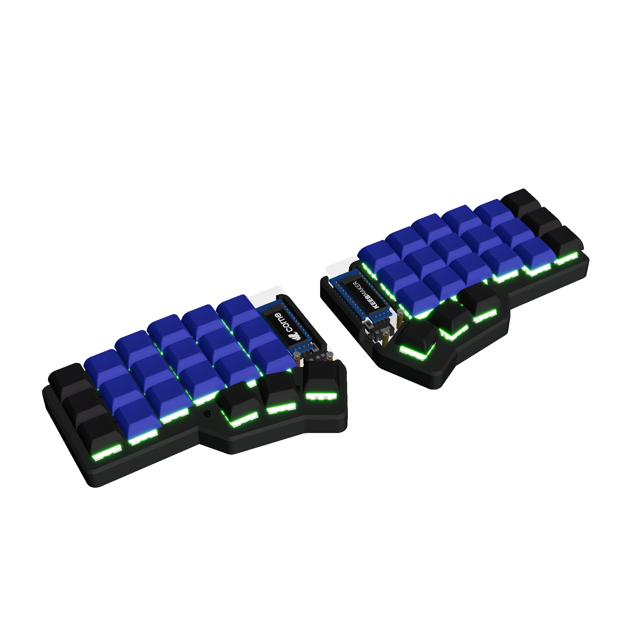 Custom Corne 42 MX Keyboard - RGB Split Design with USB-C