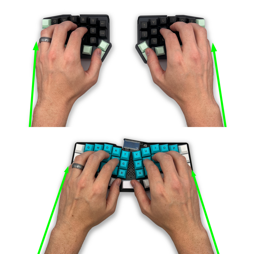 Traditional vs. Split Keyboards