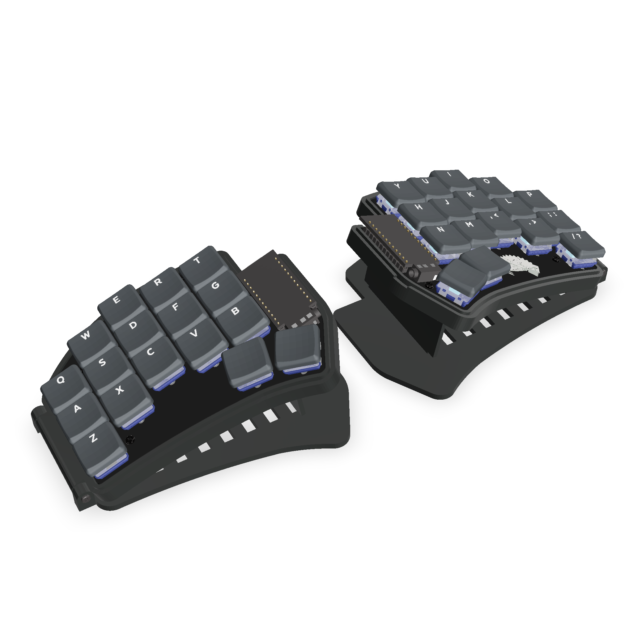 Custom Sweep Bling LP Keyboard